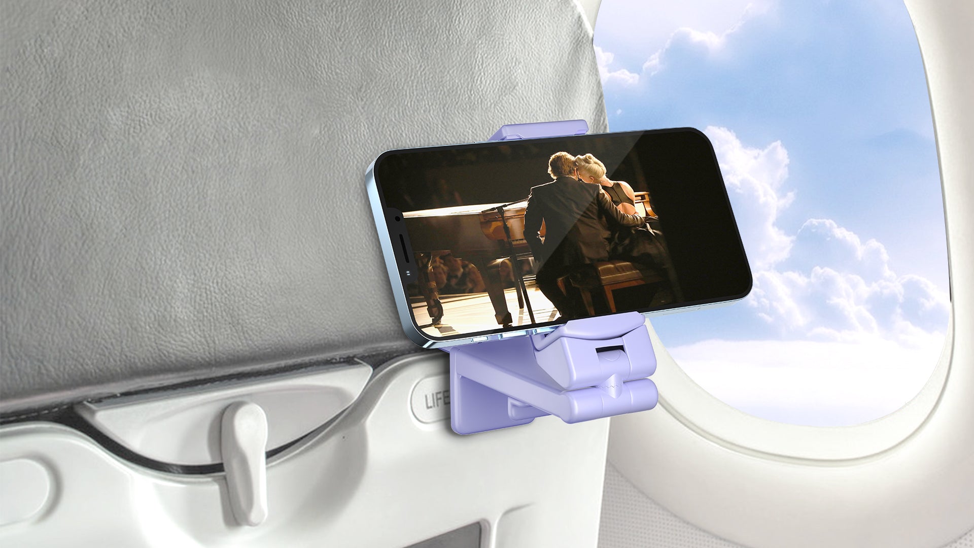 Perilogics | Universal In Flight Airplane Phone Holder Mount